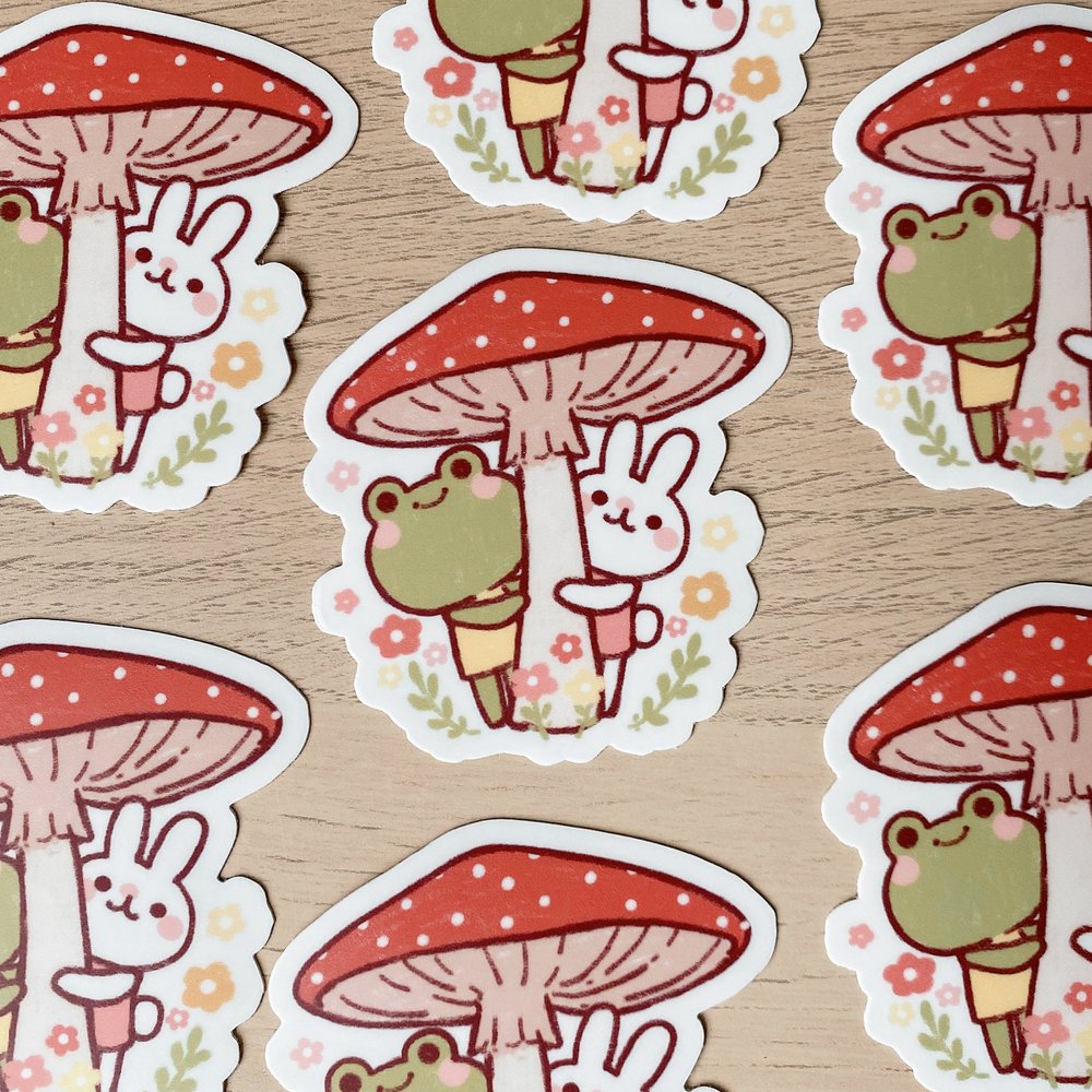 Frog & Rabbit Vinyl Sticker – Soe & Soe