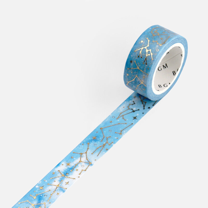 Stellar Constellation Foil-Stamped Washi Tape - Blue Sky – Soe & Soe