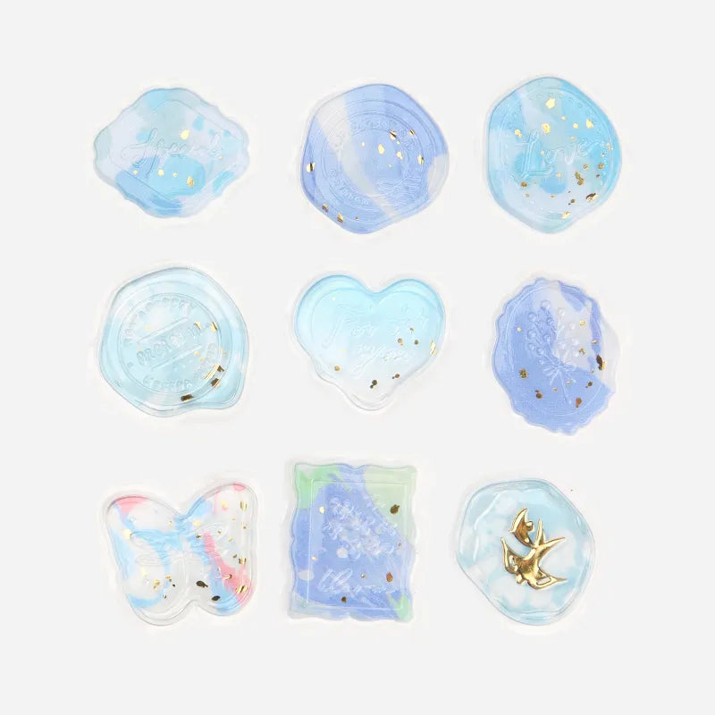Phantom Flower Seal Sticker - Navy – Soe & Soe