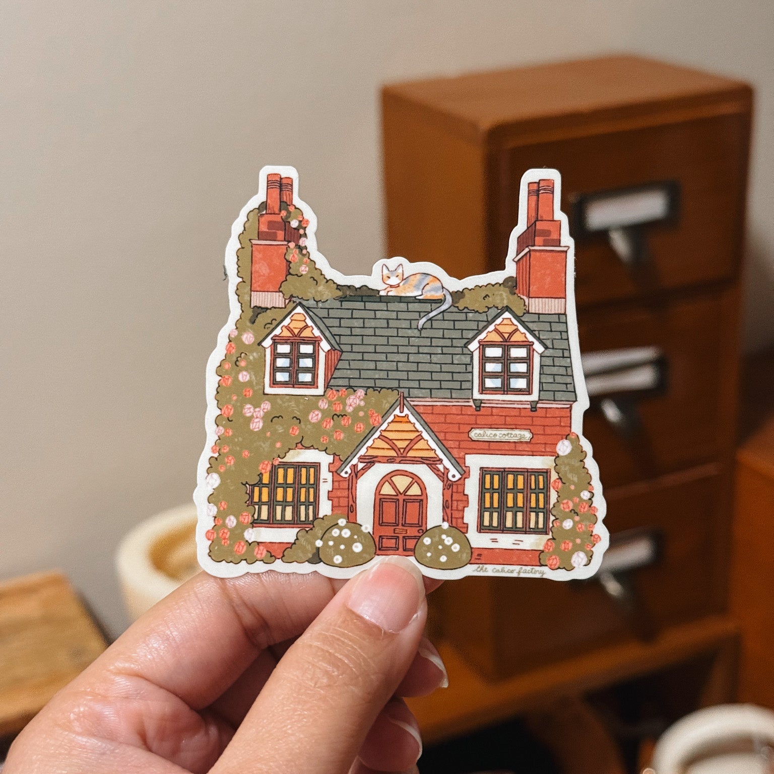 Calico Cottage Sticker – Soe & Soe