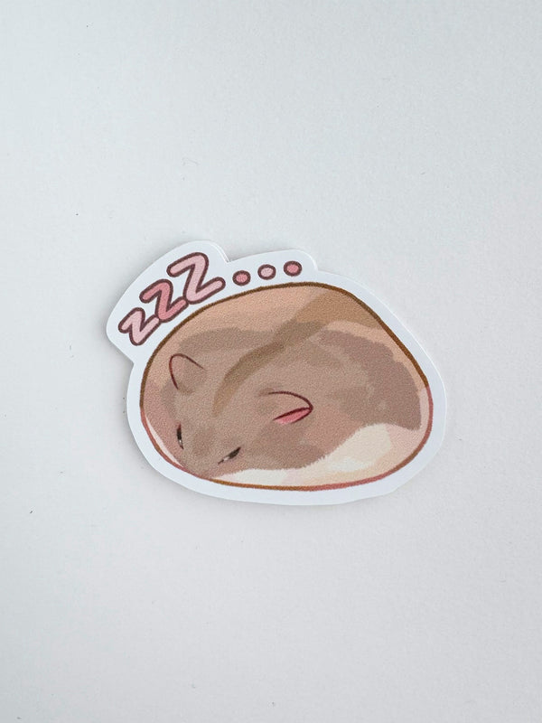 Snoozing Hamster Sticker – Soe & Soe