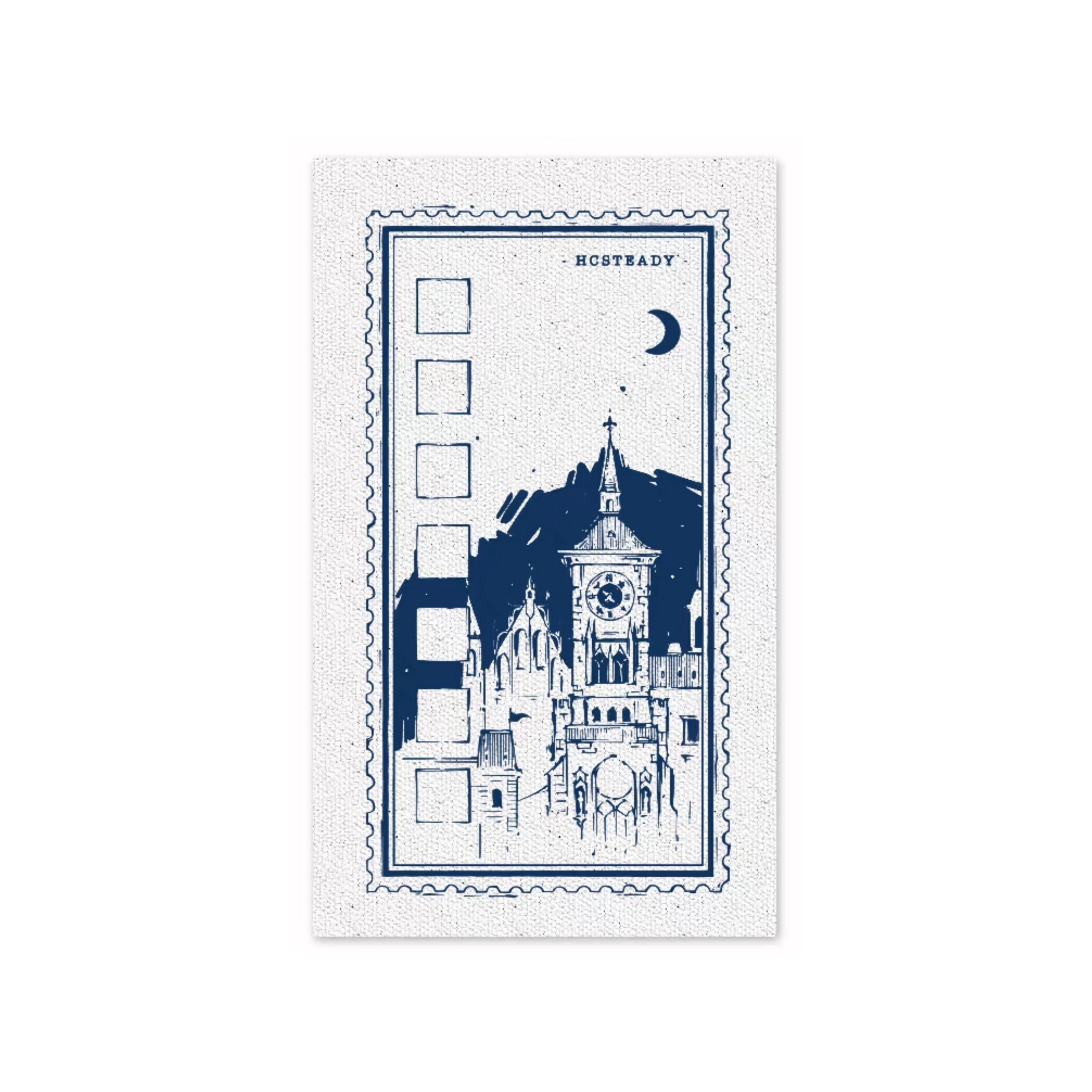 Midnight Castle Postage Stamp – Soe & Soe